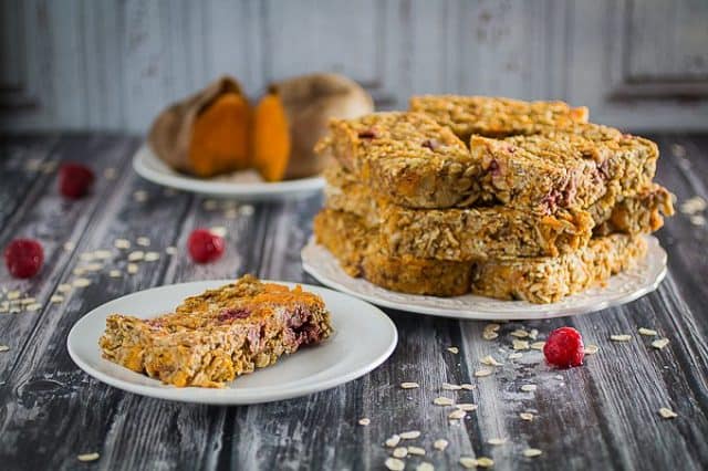 Gluten Free Sweet Potato Breakfast Bars • Dishing Delish