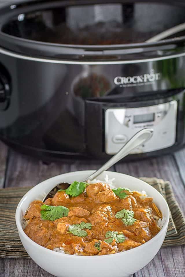 Easy Slow Cooker Butter Chicken • Dishing Delish