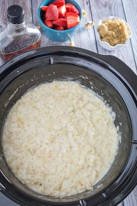 Slow Cooker Steel Cut Oats • Dishing Delish