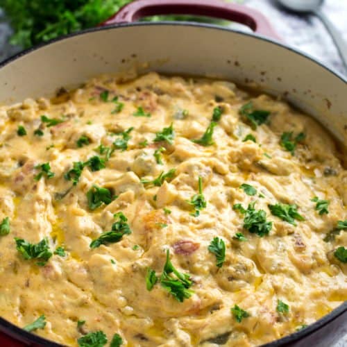 Spicy Sausage Cream Cheese Dip • Dishing Delish