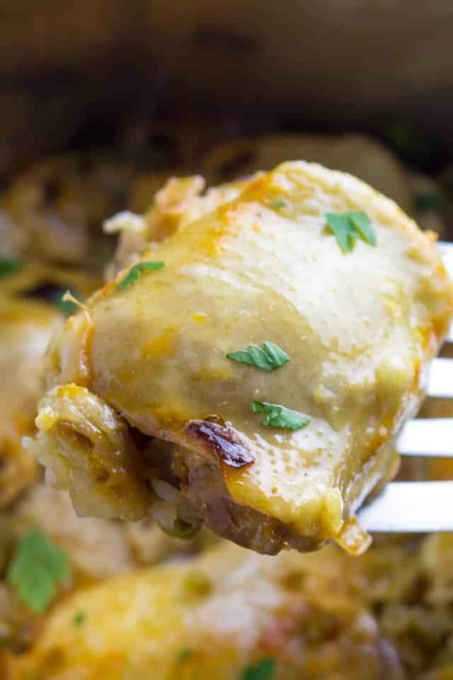 Instant Pot Chicken and Rice • Dishing Delish