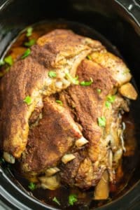 Slow Cooker BBQ Spare Ribs • Dishing Delish