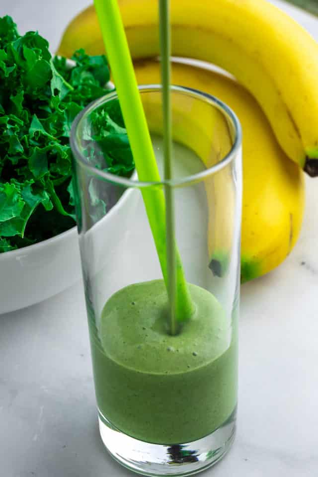 Kale Protein Smoothie Recipe • Dishing Delish