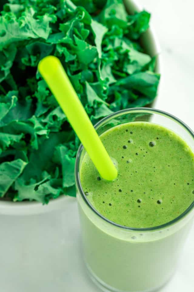 Kale Protein Smoothie Recipe • Dishing Delish