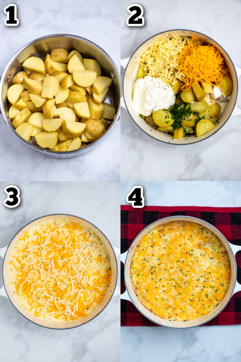 Cheesy Mashed Potatoes • Dishing Delish