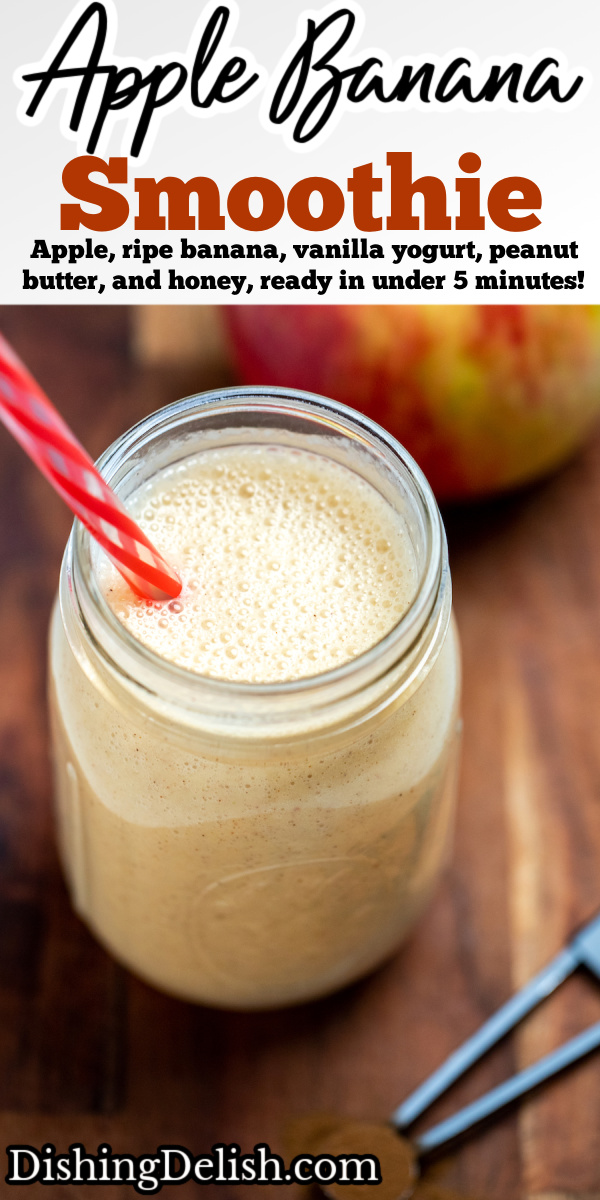 Apple Banana Smoothie • Dishing Delish