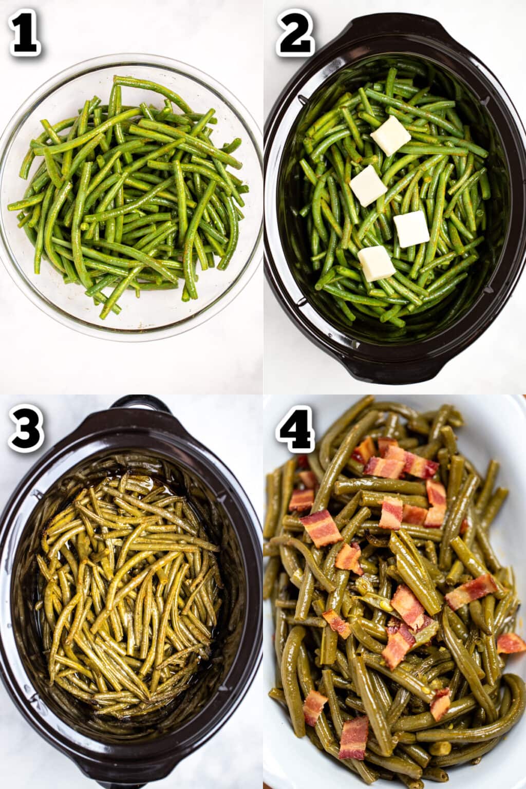Crockpot Green Beans • Dishing Delish