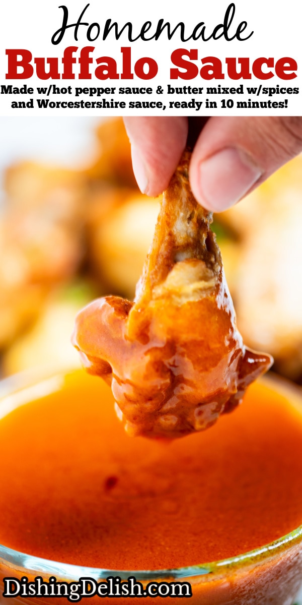 Homemade Buffalo Wing Sauce • Dishing Delish