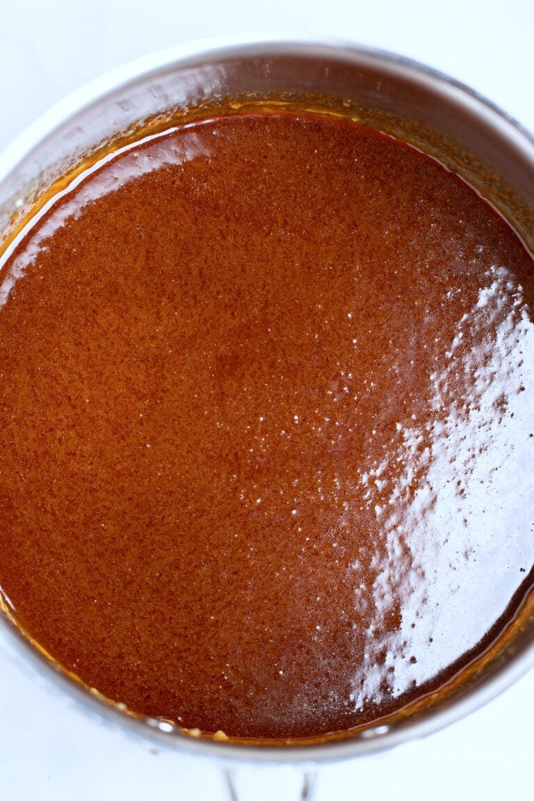 Homemade Caramel Sauce • Dishing Delish