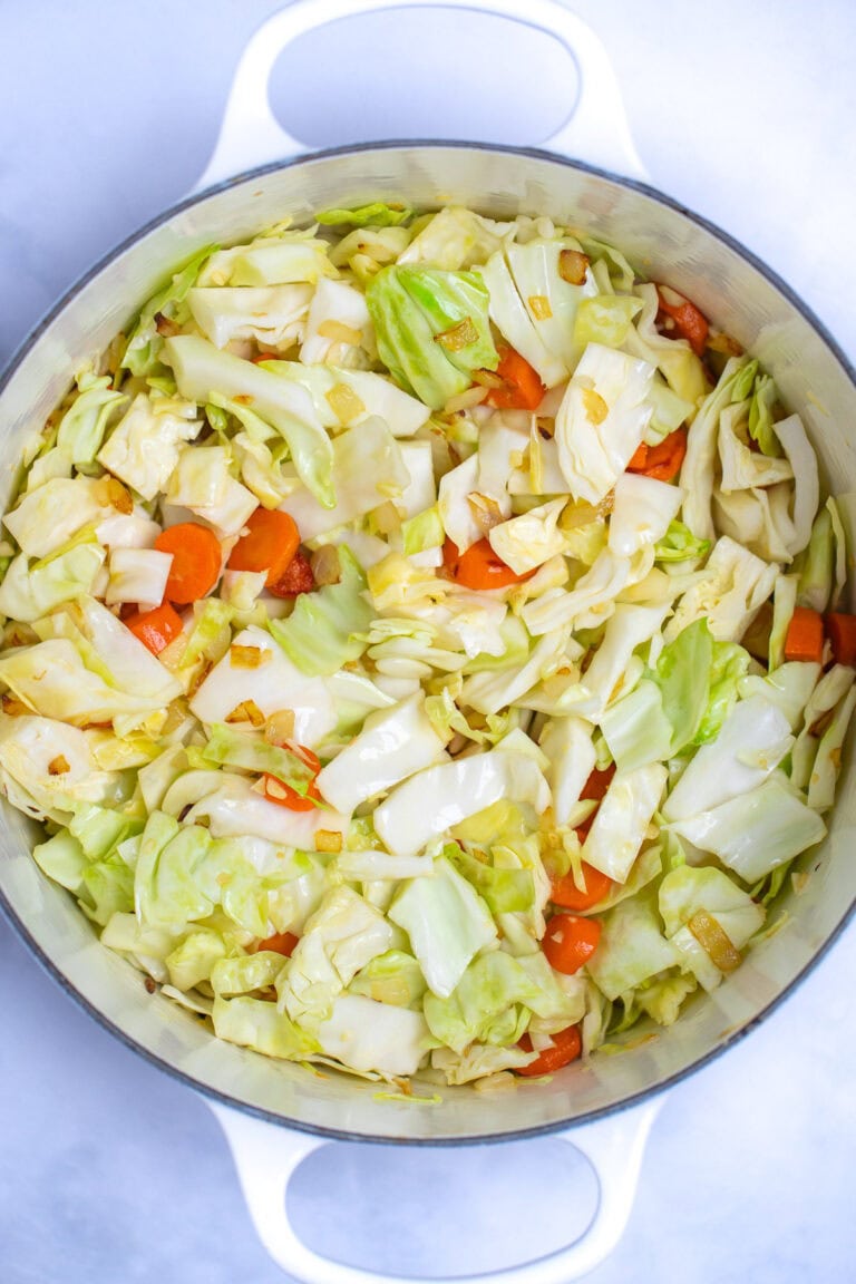 Cabbage Chicken Soup • Dishing Delish