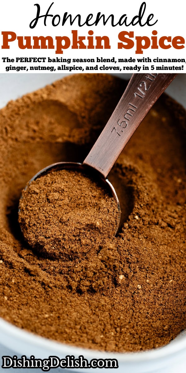 Homemade Pumpkin Pie Spice • Dishing Delish