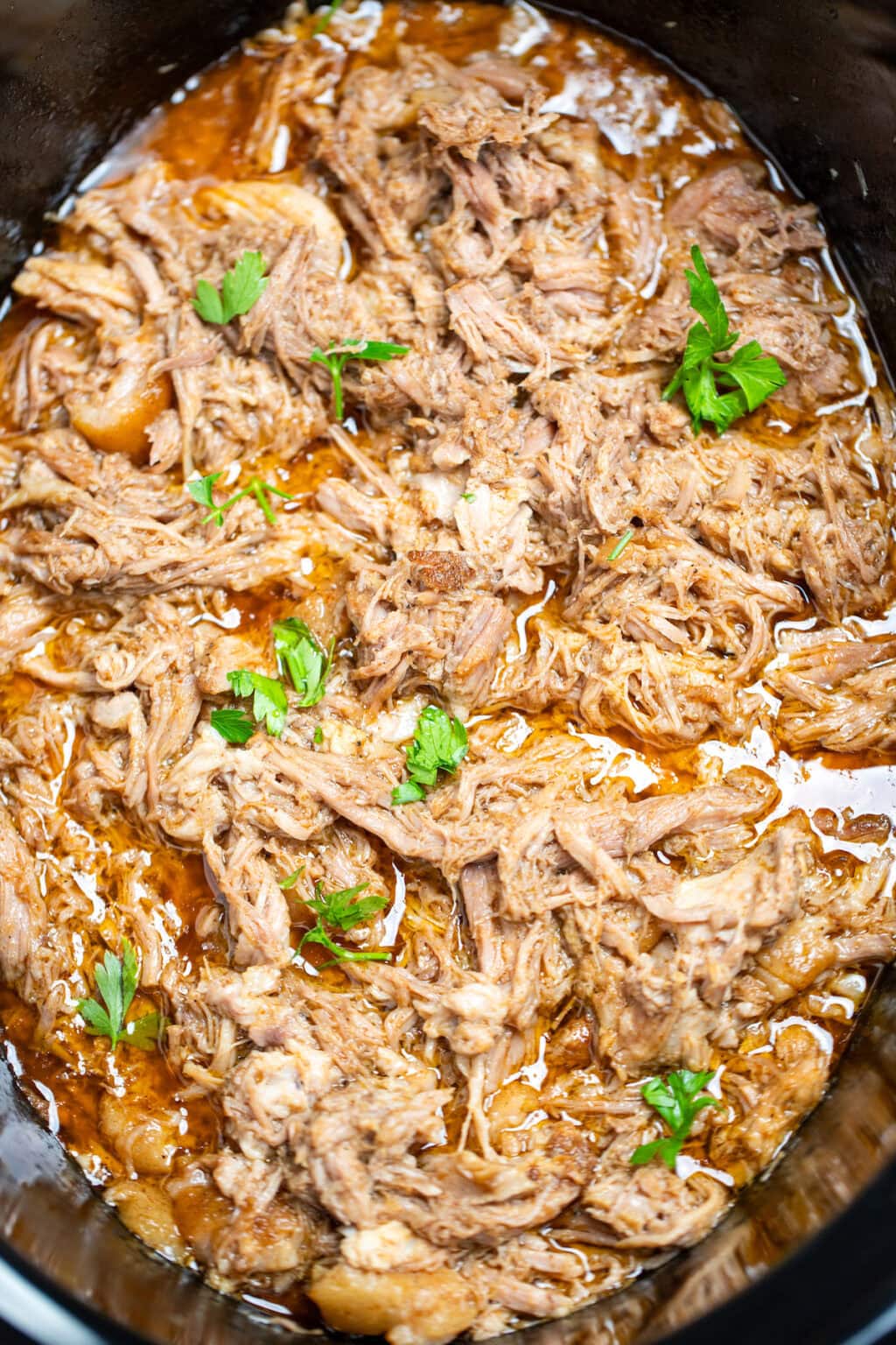 Slow Cooker Pork Shoulder • Dishing Delish