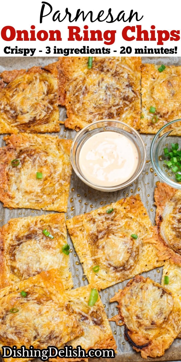 Parmesan Onion Ring Chips • Dishing Delish