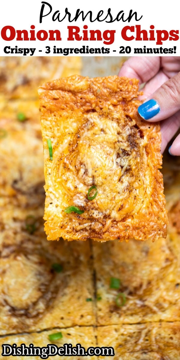 Parmesan Onion Ring Chips • Dishing Delish