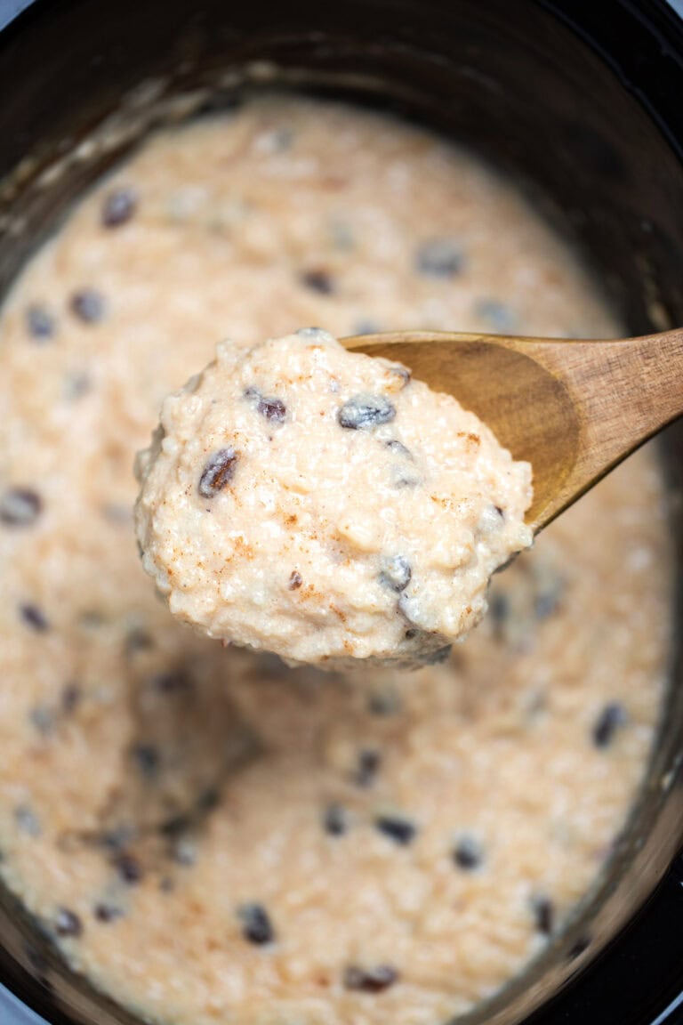 Slow Cooker Rice Pudding • Dishing Delish