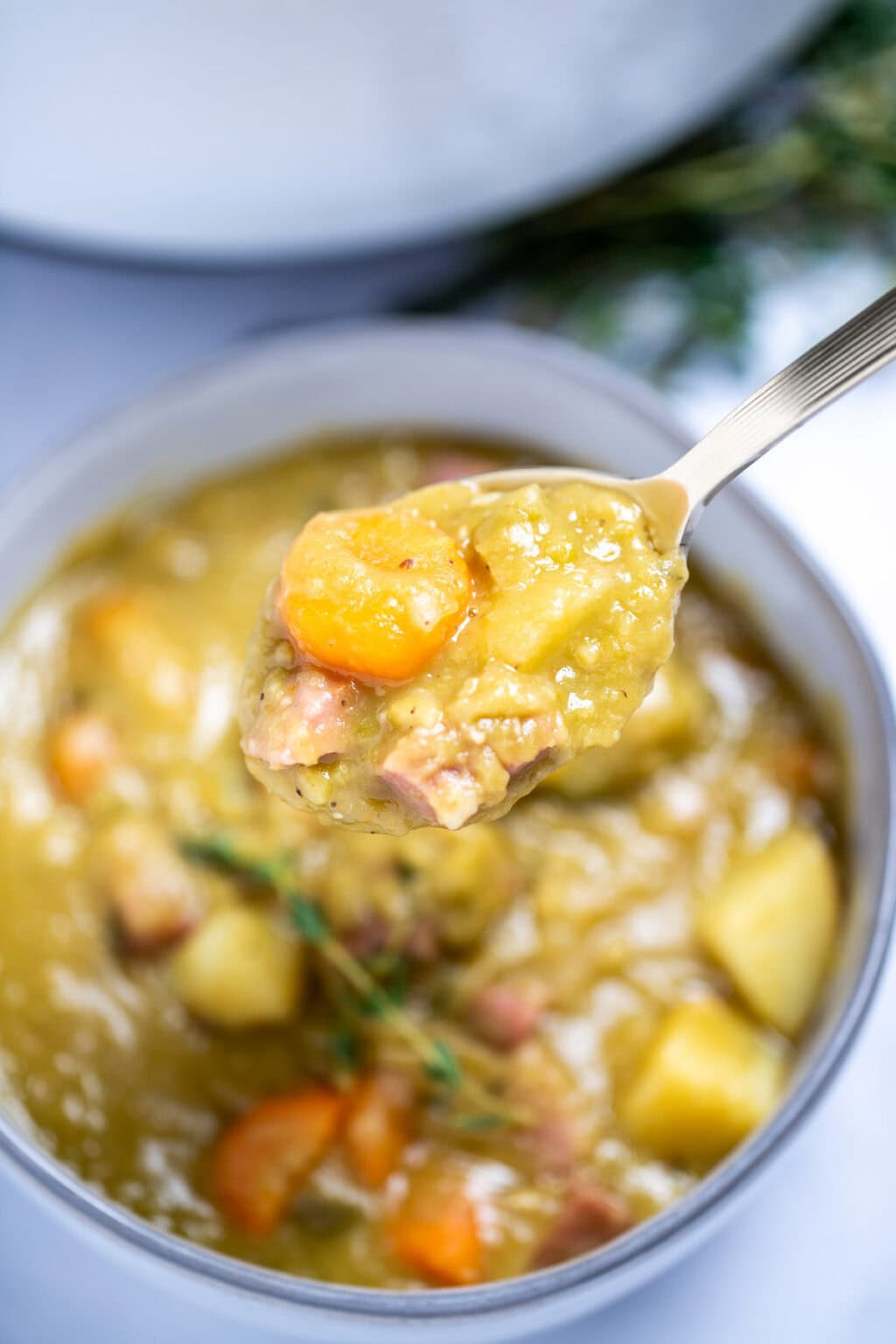 Ham and Split Pea Soup • Dishing Delish