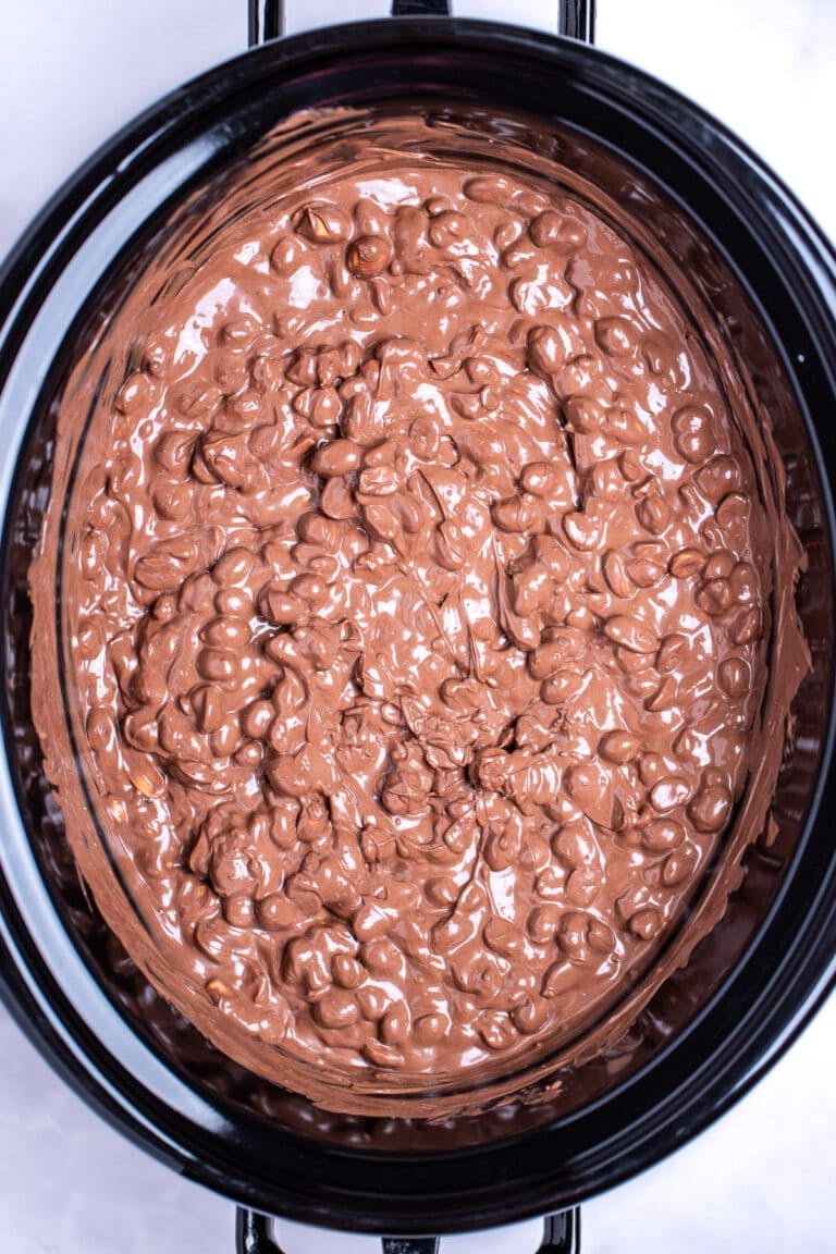 Slow Cooker Peanut Clusters • Dishing Delish