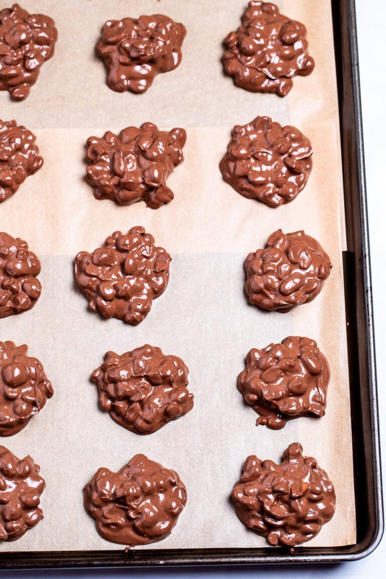Slow Cooker Peanut Clusters • Dishing Delish